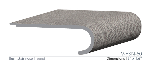 Dutch Cocoa Round Flush Landing Stair - Best Tread