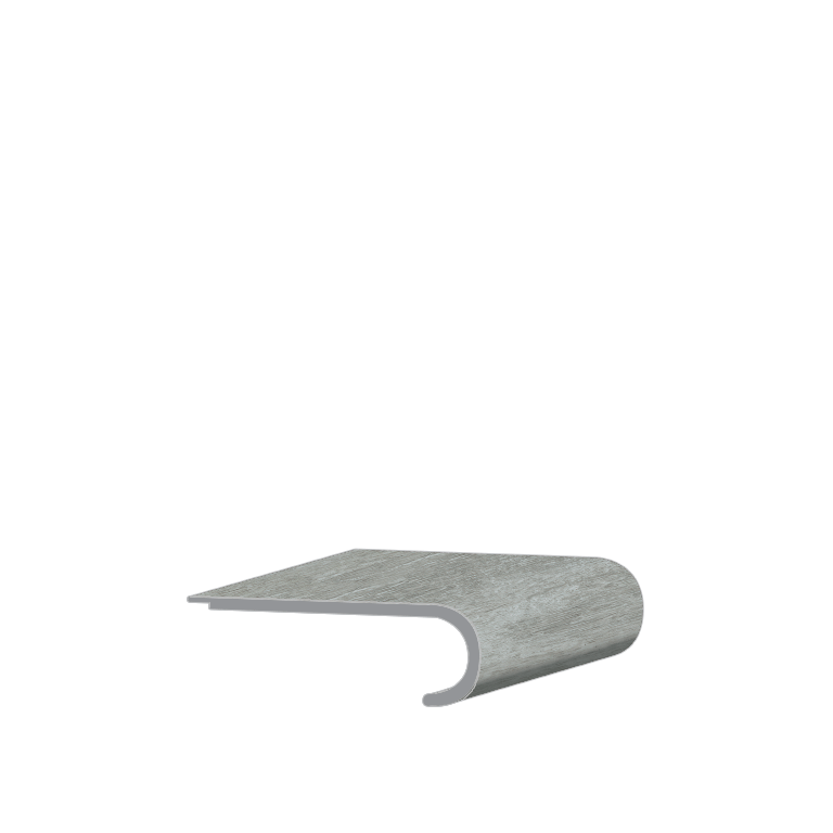 Essential Gray Round Flush Landing Stair - BestTread